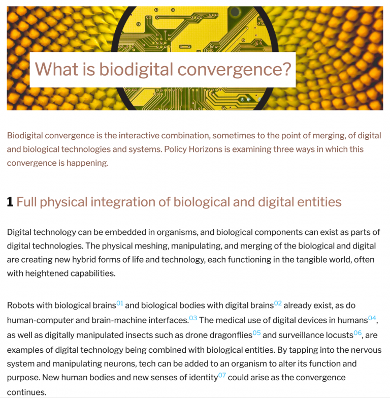 Biodigital Convergence – Synthetic Agenda